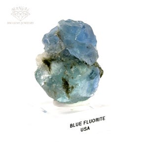 Rare Blue Fluorite Natural Mineral Stone 53.3 Grams From Usa - Etsy