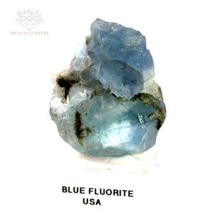 Rare Blue Fluorite Natural Mineral Stone 53.3 Grams From Usa - Etsy