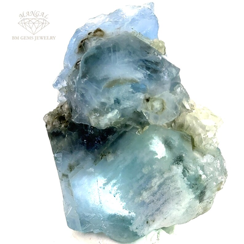 Rare Blue Fluorite Natural Mineral Stone 53.3 Grams From Usa - Etsy