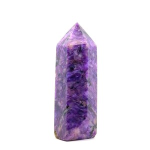 Natural Charoite Tower, Charoite is a Gemstone That is Said to Have ...