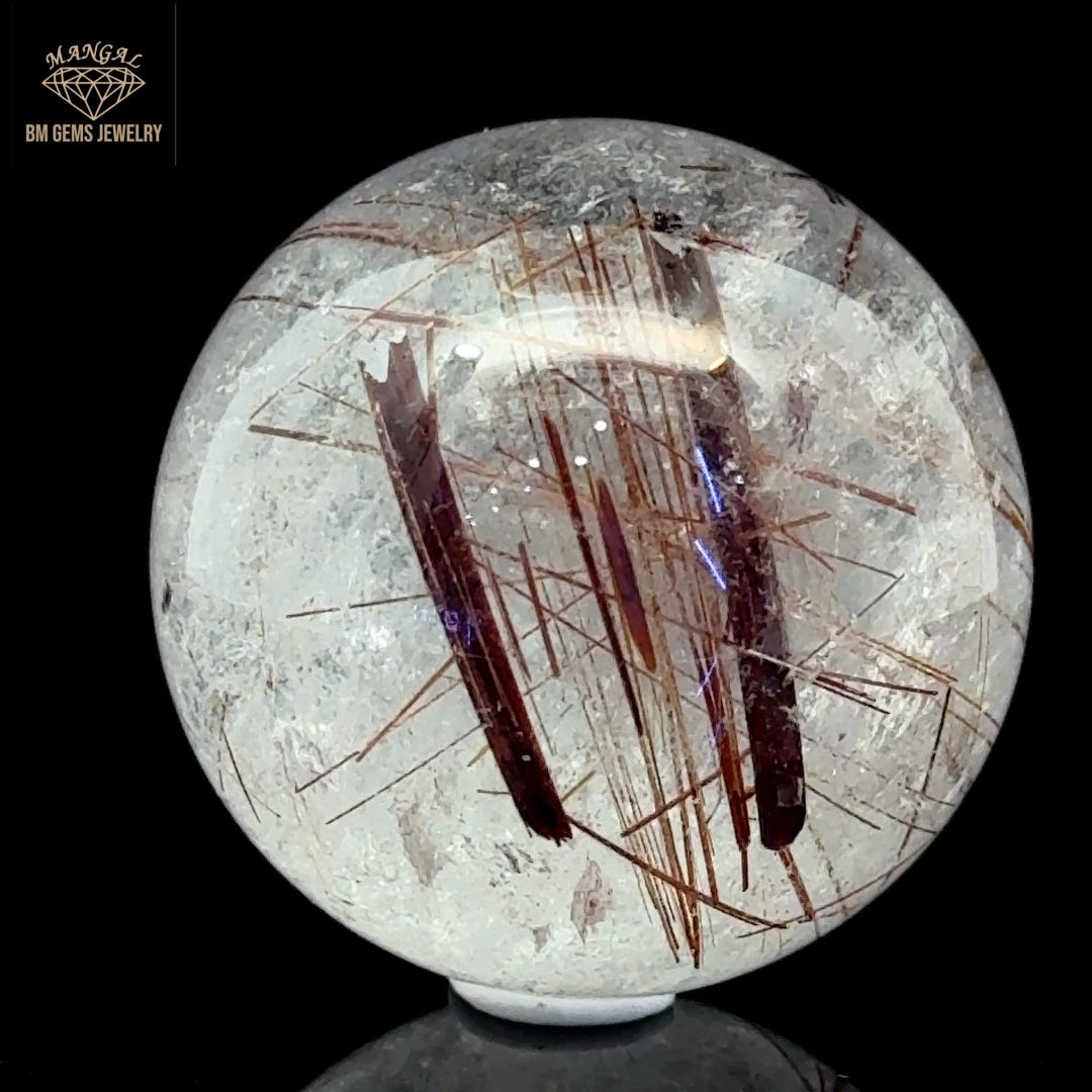 Rare Rutile Quartz Sphere, - Etsy