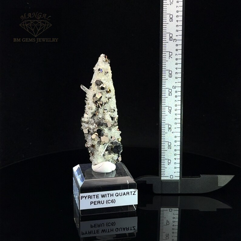 Natural Pyrite With Quartz 35.8 Grams From Peru - Etsy