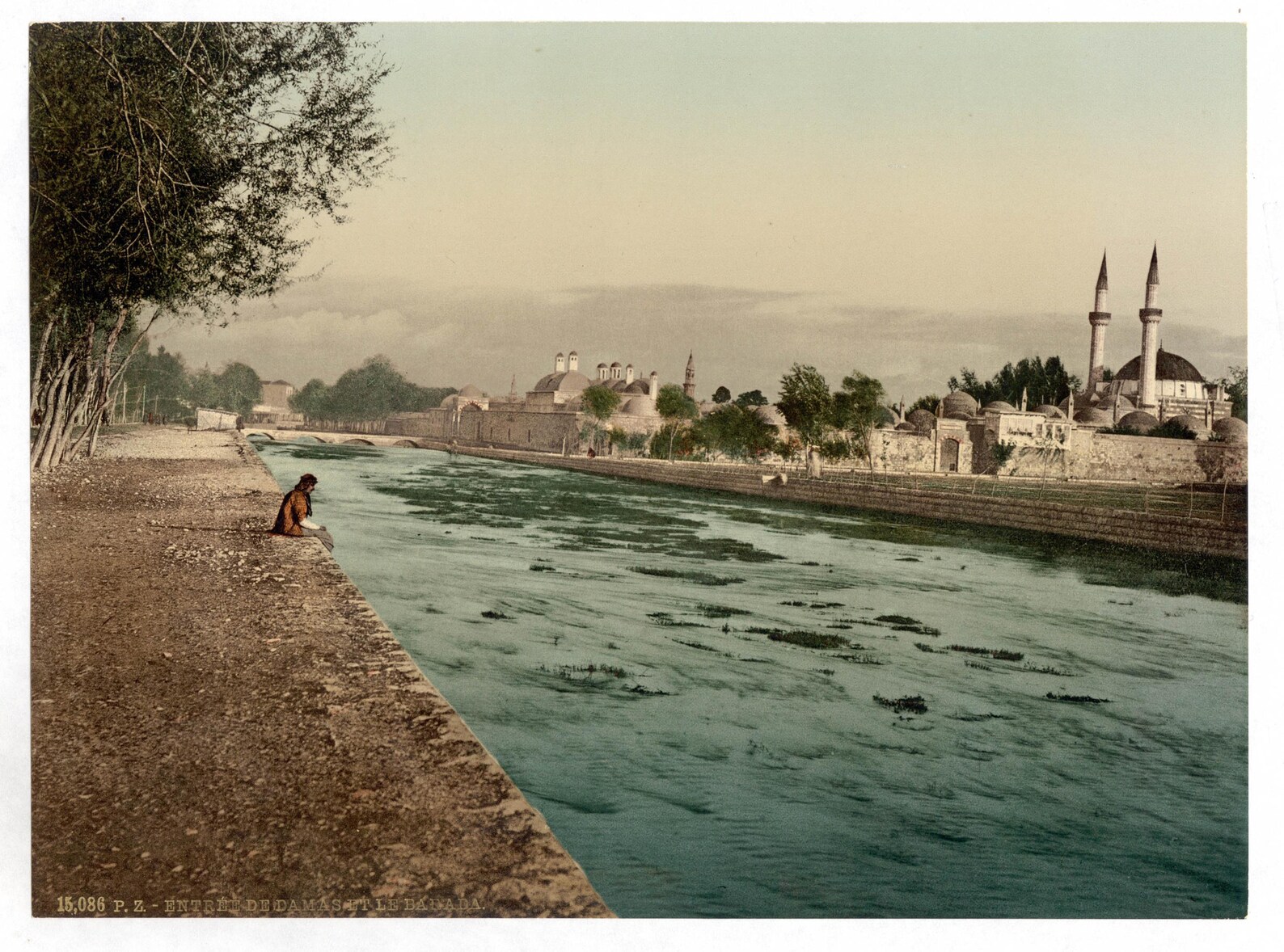The Stream of Barada, Damascus, Holy Land, (i.e. Syria)] 1890. Vintage ...