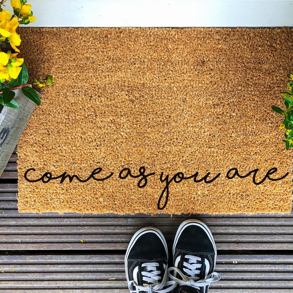 Come as You Are Doormat - Etsy