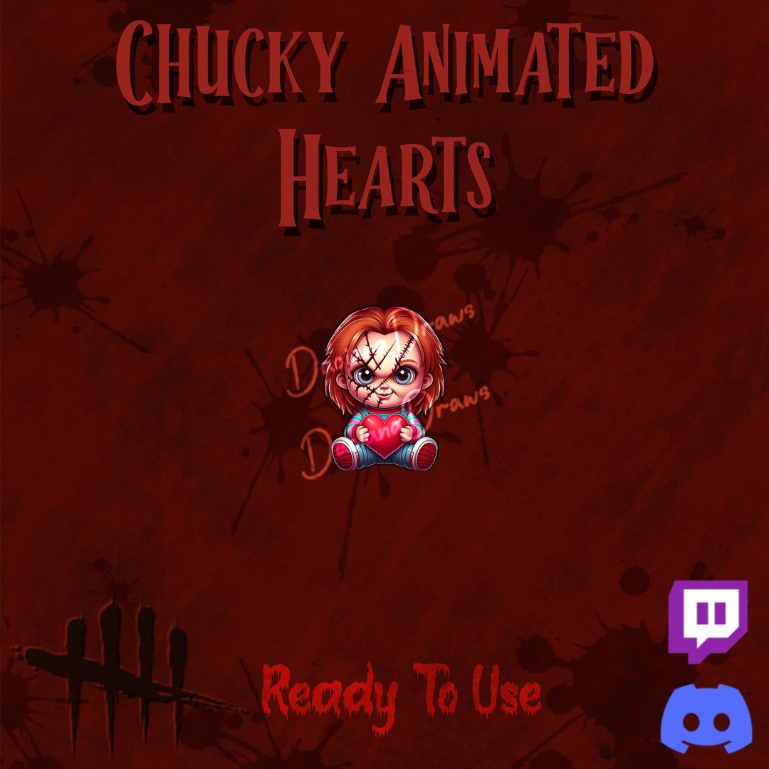 Animated Chucky Hearts Emote - Etsy