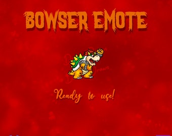 Bowser Evil Laugh Emote for Super Mario Fans on Twitch and Discord - Etsy