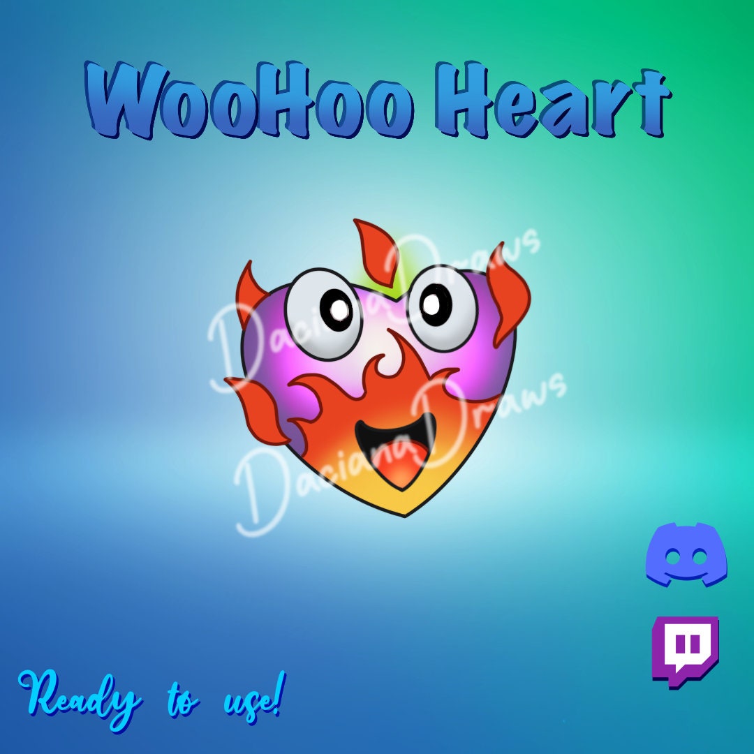 Woohoo Sims Heart Emote - Etsy