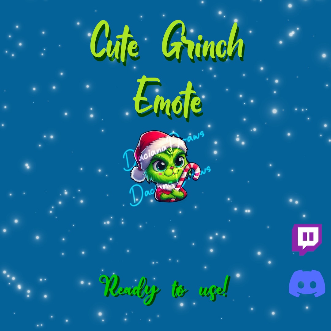 Cute Grinch Emote - Etsy