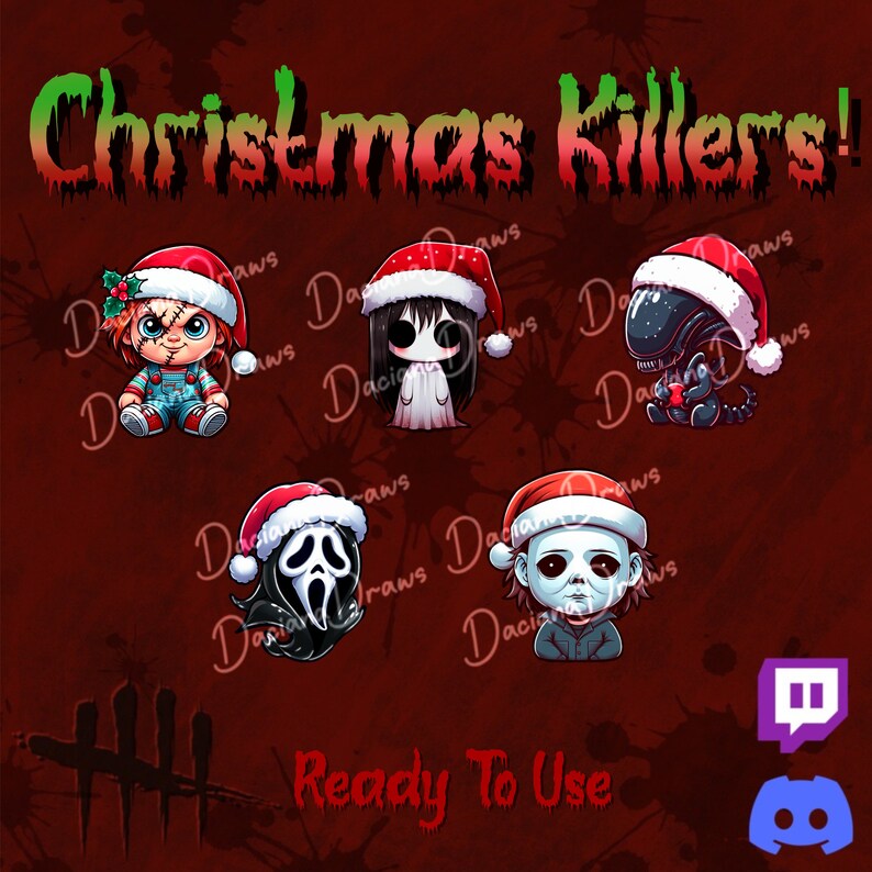 Christmas DBD Killer Emotes - Etsy