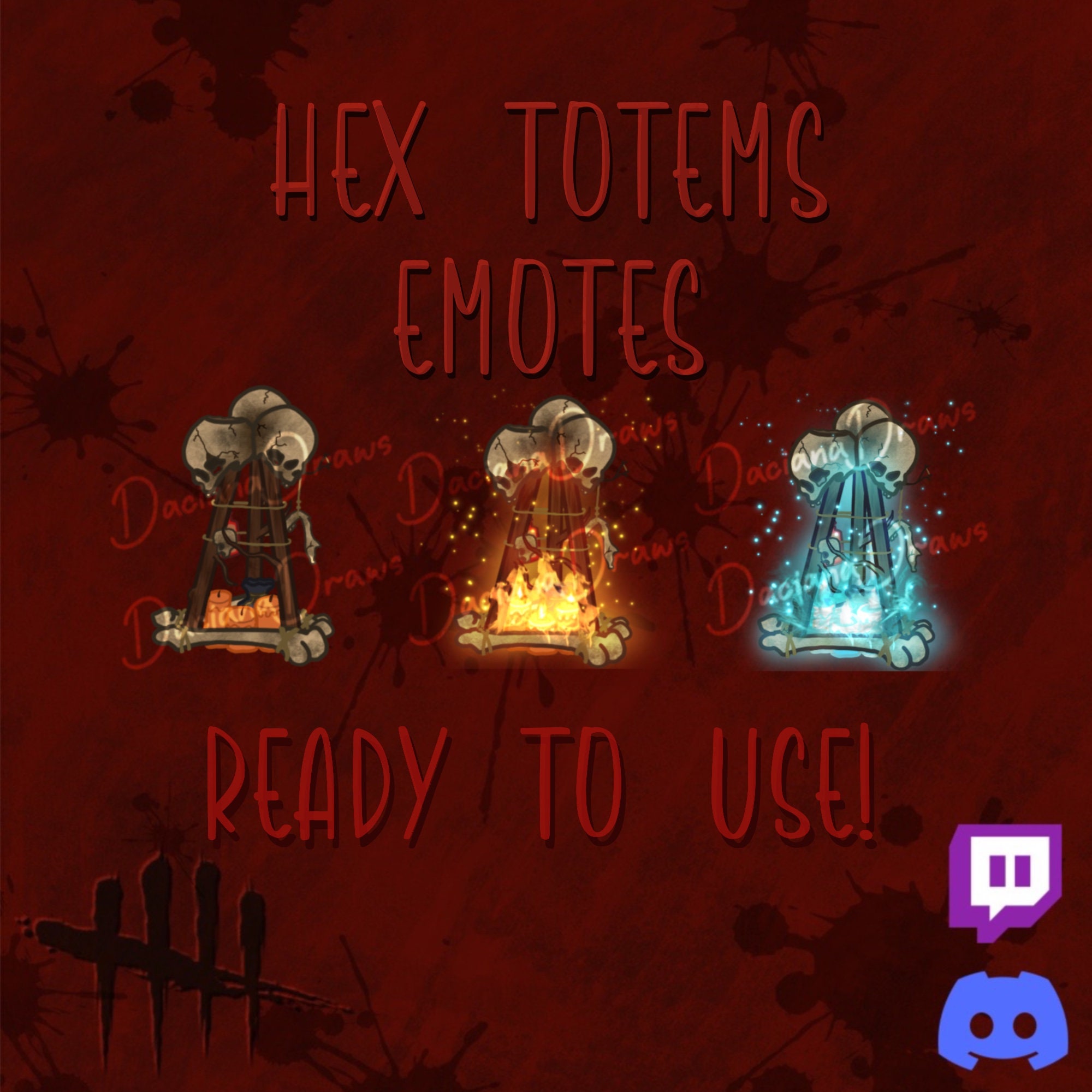 Hex Totem Emotes DBD - Etsy