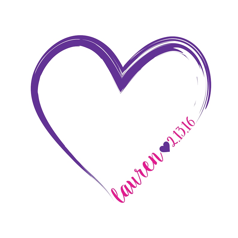 Heart Bat Mitzvah Logo #1 - Etsy
