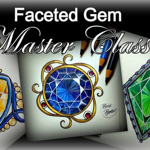 Faceted Master Class (video and Color Along) - Etsy