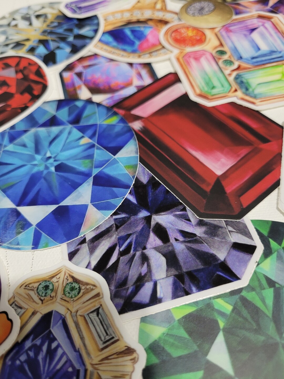 Sticker Pack/ Vinyl Stickers/gemstone Stickers/ - Etsy