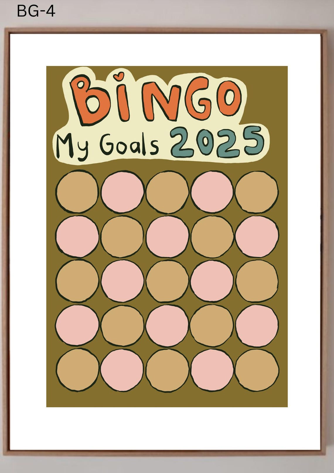 2025 Goal Setting Bingo Card Template Create Your Own Vision Board ...