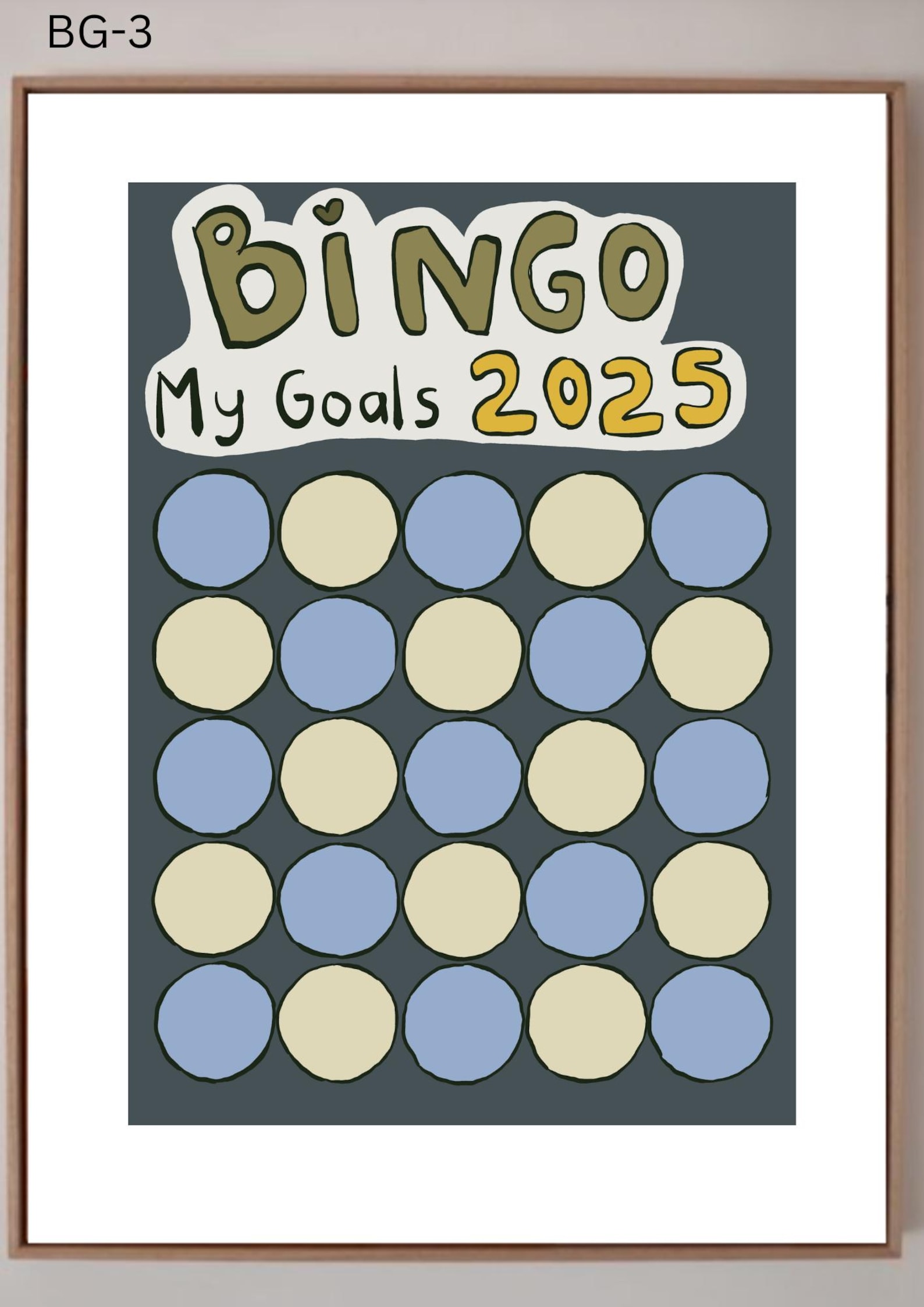 2025 Goal Setting Bingo Card Template Create Your Own Vision Board ...