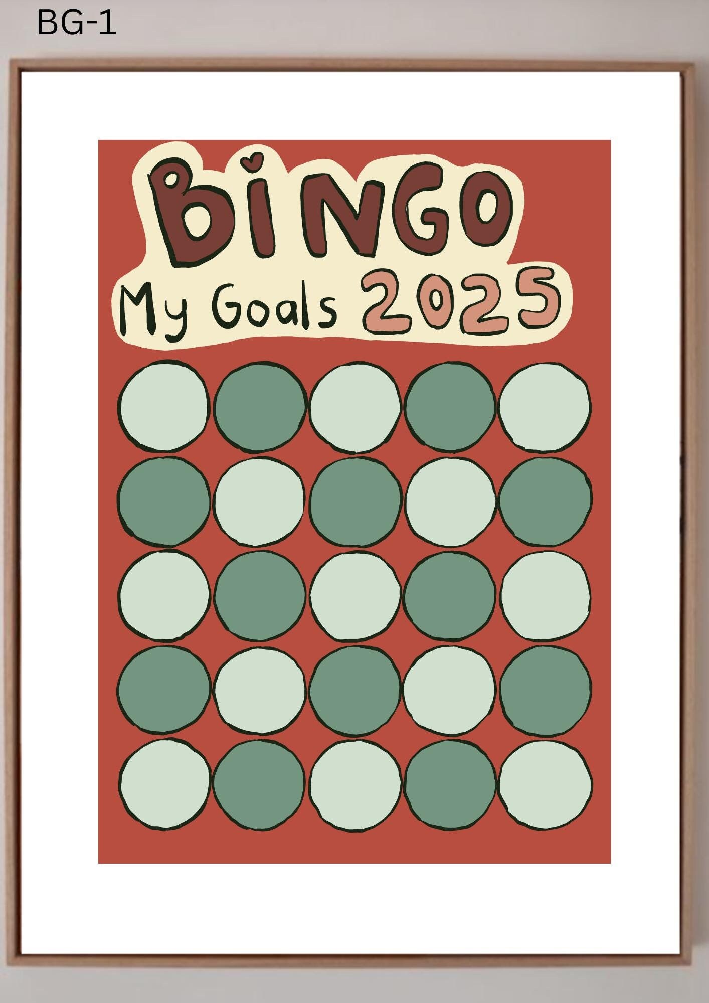 2025 Goal Setting Bingo Card Template Create Your Own Vision Board ...