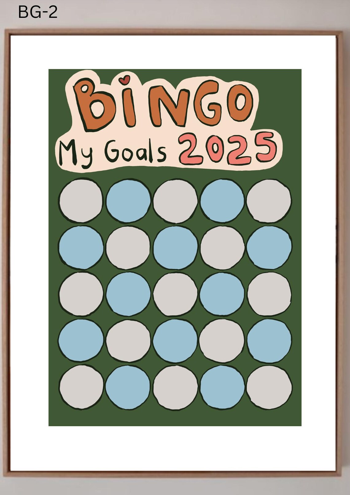 2025 Goal Setting Bingo Card Template Create Your Own Vision Board ...