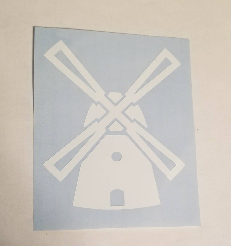 Windmill Decal**dutch Decal**car Window Decal**tumbler Decal - Etsy