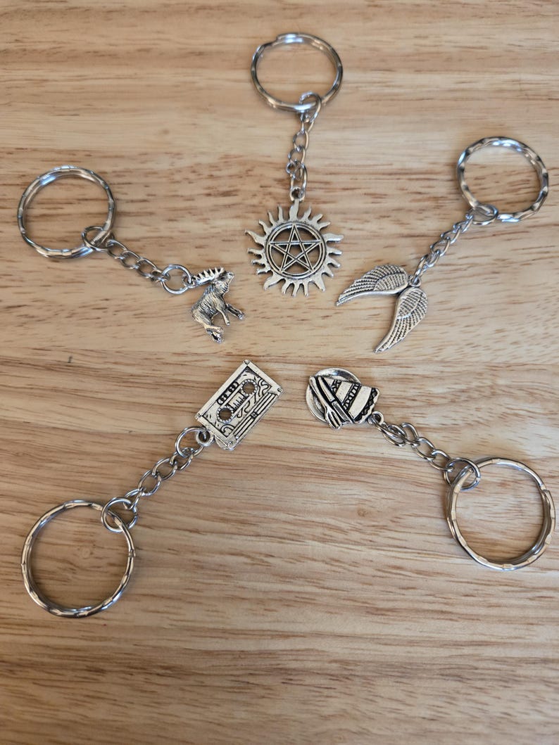 Supernatural Inspired Keychains - Etsy