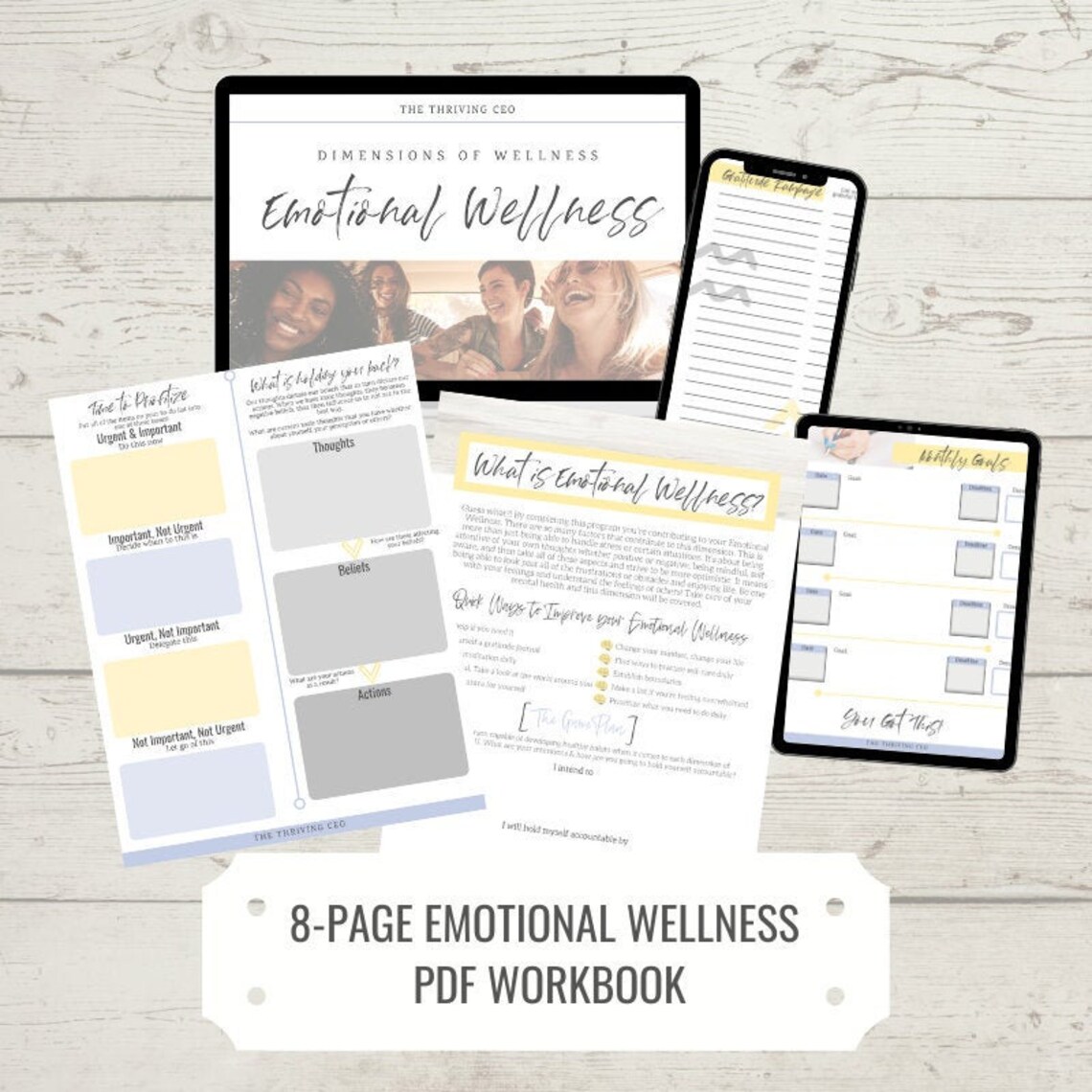 Emotional Wellness Workbook - Etsy