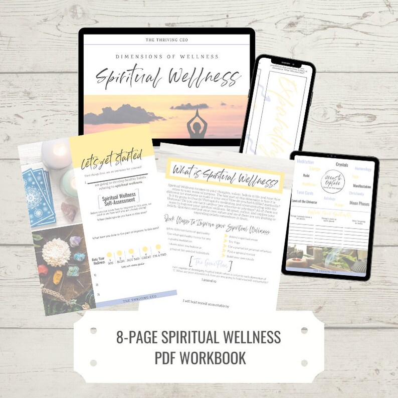 Spiritual Wellness Workbook - Etsy