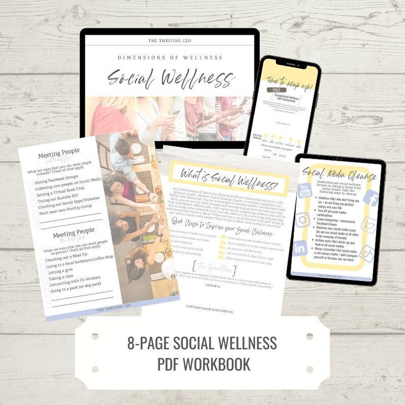 Social Wellness Workbook - Etsy