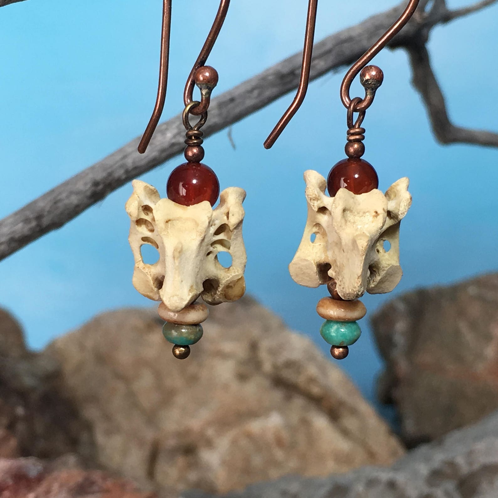 Vertebrae Earrings Chicken Bone Earrings Oddity Earrings - Etsy