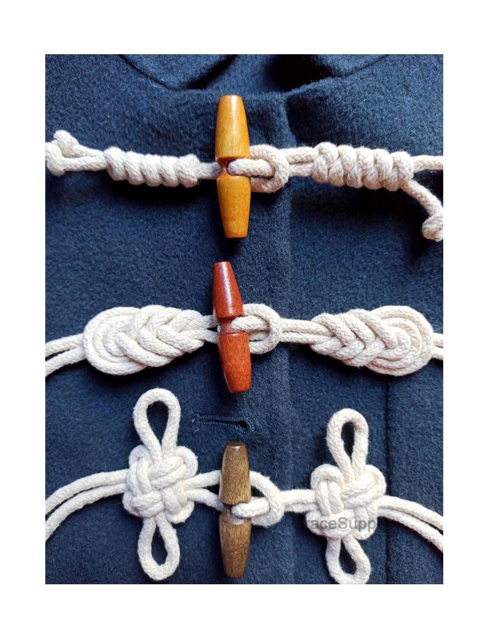 2 Pairs of Duffle Coat Toggle Button,toggle Closures for Cape Coat ...