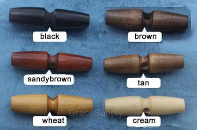 2 Pairs of Duffle Coat Toggle Button,toggle Closures for Cape Coat ...