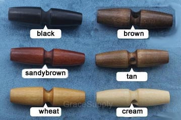 2 Pairs of Duffle Coat Toggle Button,toggle Closures for Cape Coat ...