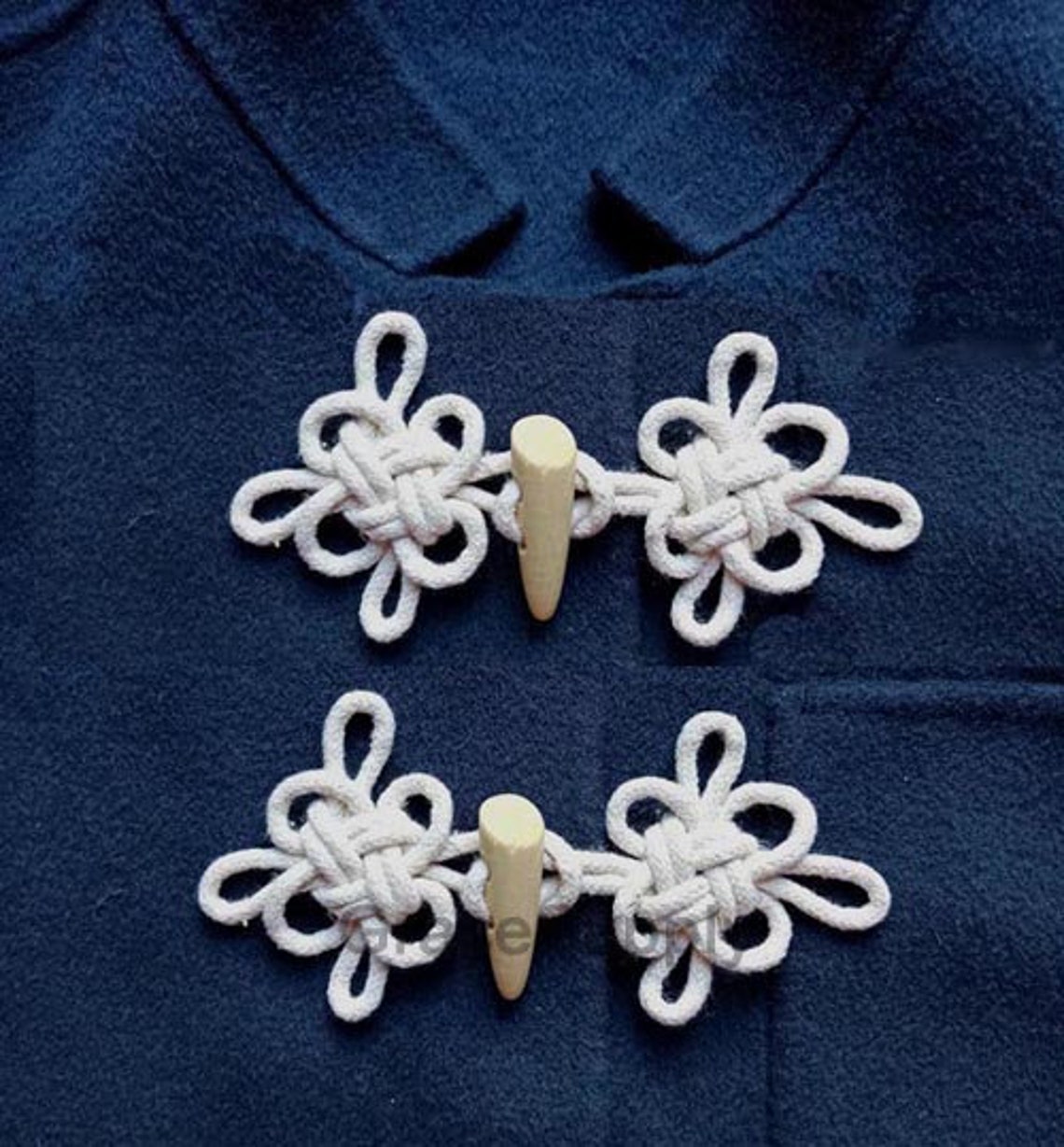 2 Pairs of Duffle Wooden Toggle Button,toggle Closures for Overcoat ...