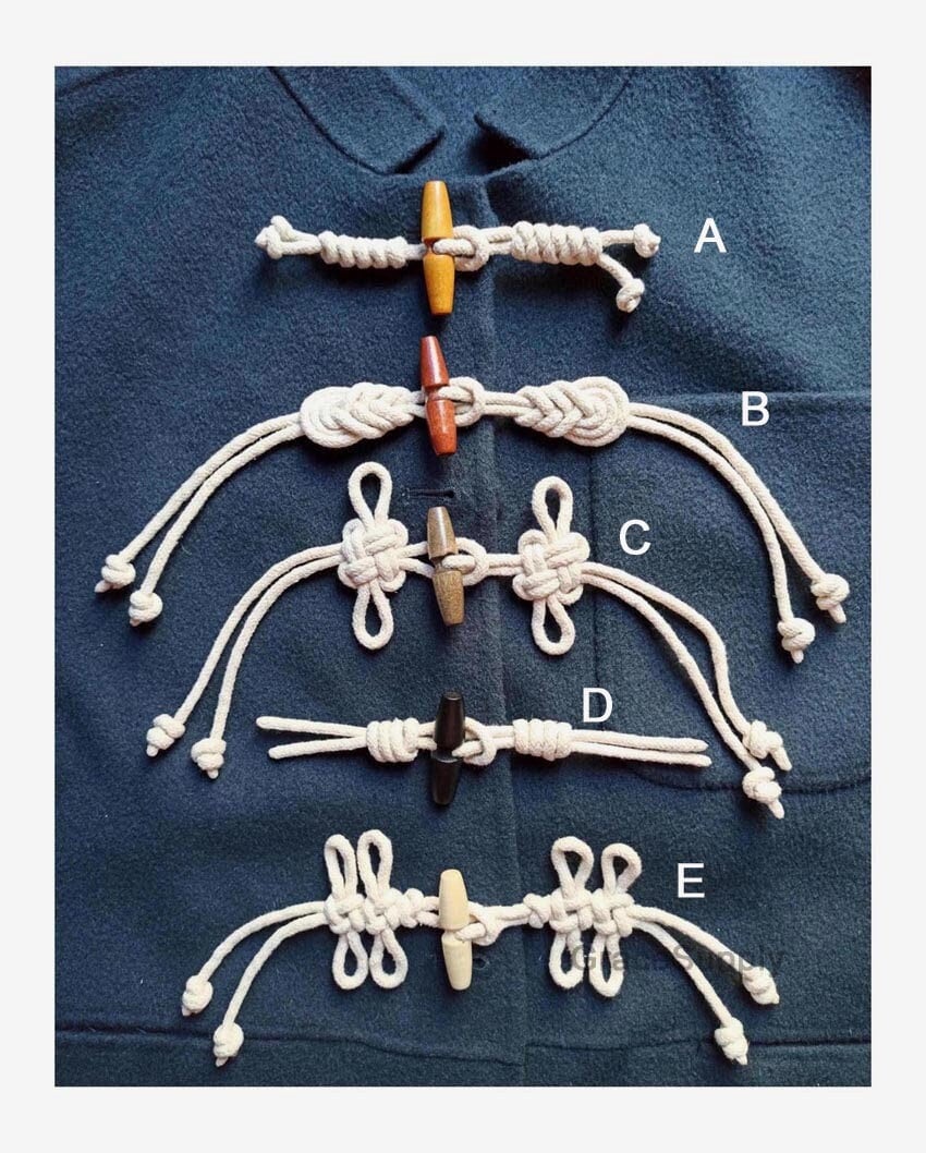 2 Pairs of Duffle Coat Toggle Button,toggle Closures for Cape Coat ...