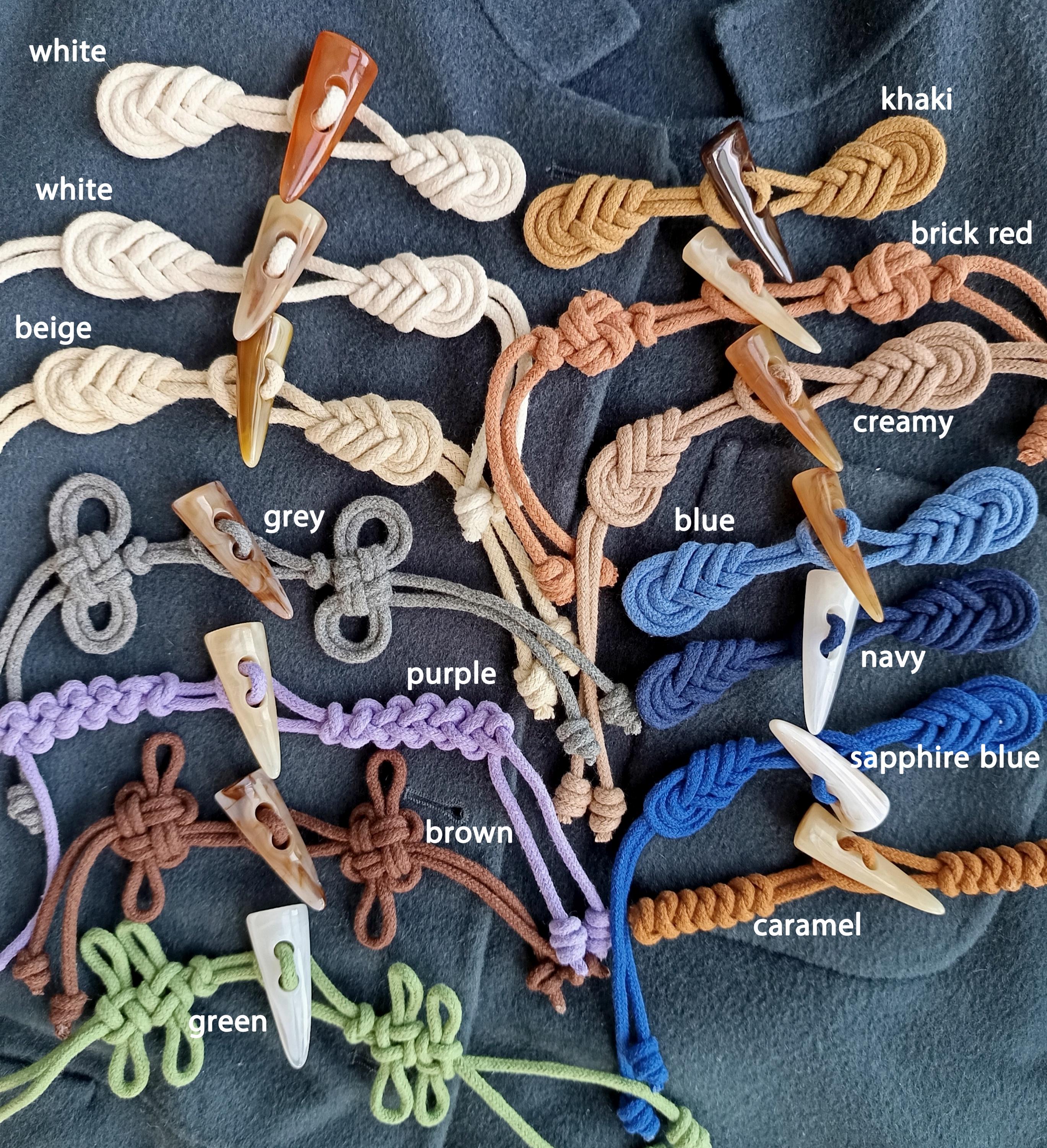 2 Pairs of Duffle Wooden Toggle Button,toggle Closures for Overcoat ...