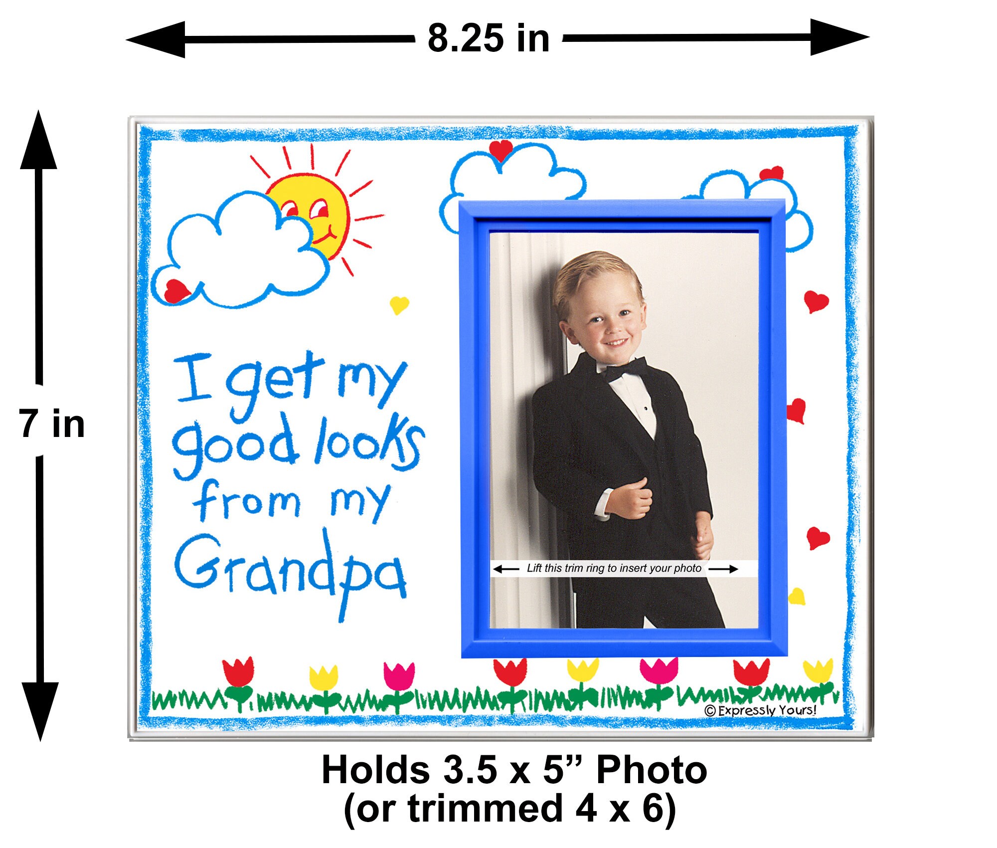 Grandpa Gift Picture Frame, New Grandparent Gift, I Get My Good Looks ...