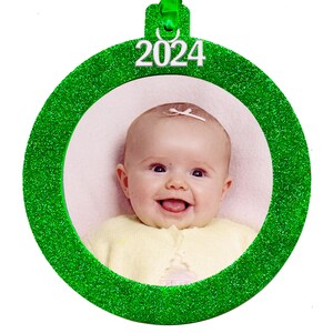 2024 Photo Ornaments for Christmas Tree, Easy-load Magnetic Design ...