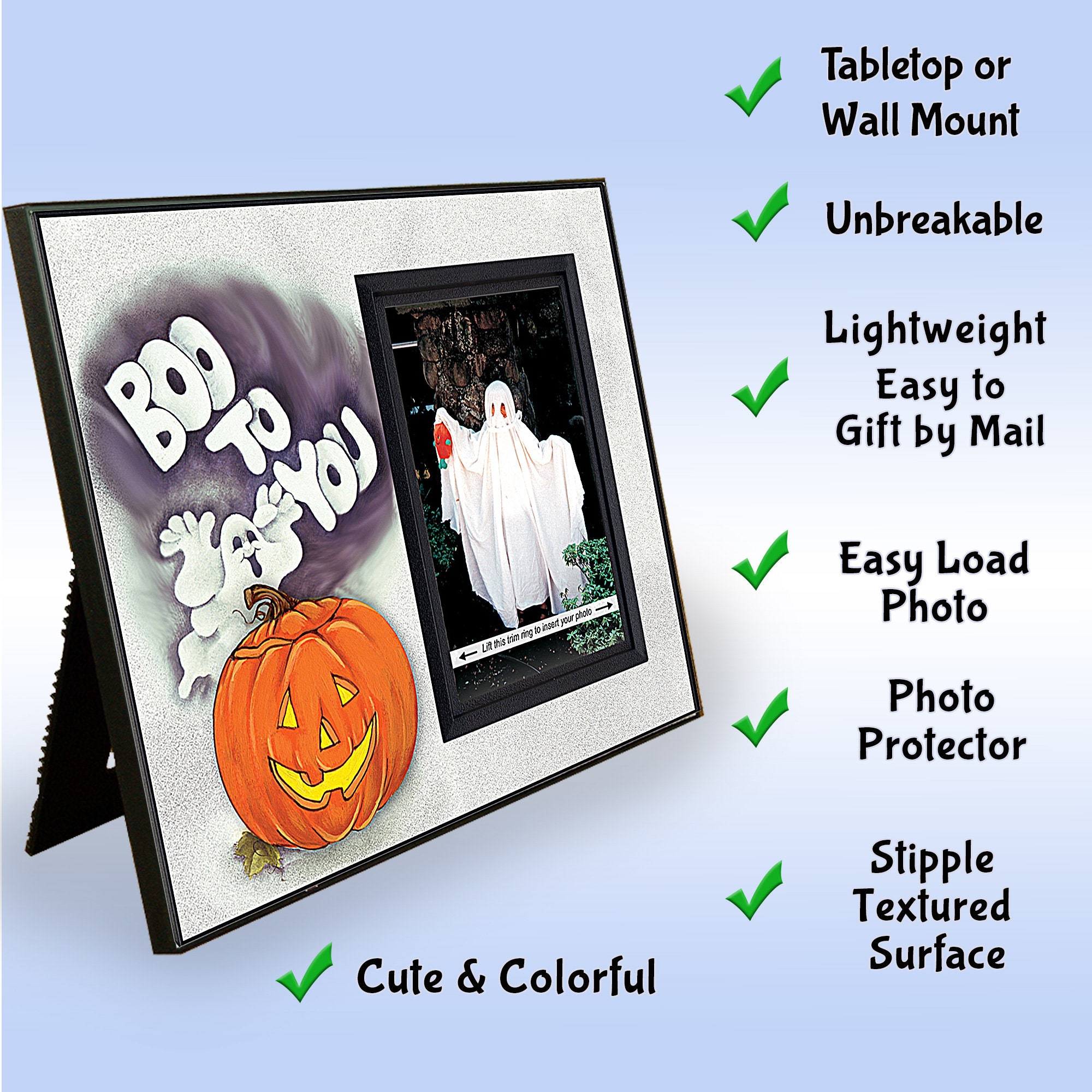Boo to You Halloween Frame, Ghost Photo Frame, Boo to You Frame - Etsy