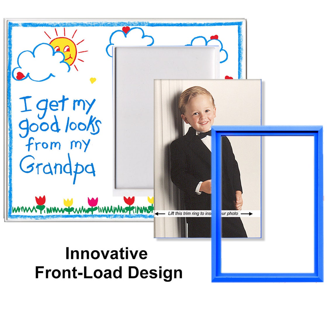 Grandpa Gift Picture Frame, New Grandparent Gift, I Get My Good Looks ...