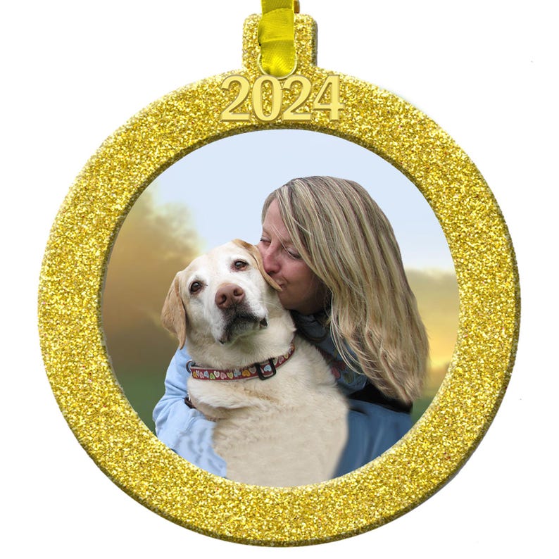 2024 Photo Ornaments for Christmas Tree, Easy-load Magnetic Design ...