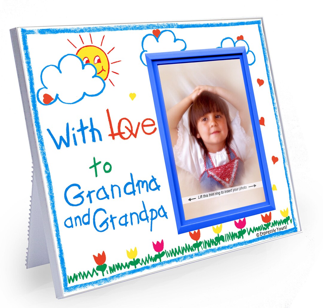 Grandparents Picture Frame, 'with Love' Design - Etsy