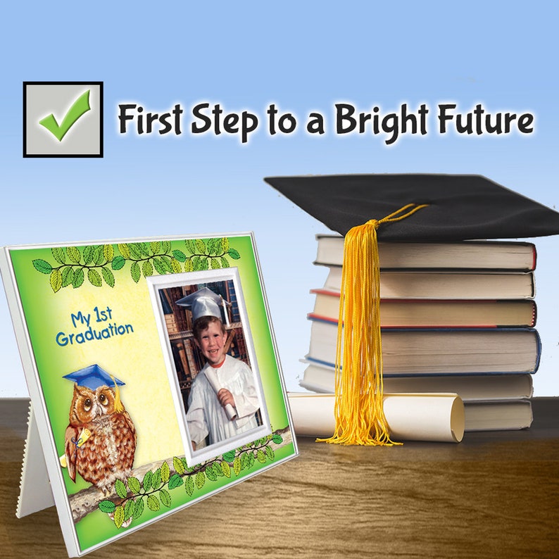 Preschool, Kindergarten, My First Graduation Picture Frame - Owl Design ...
