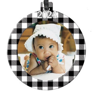2024 Photo Ornaments for Christmas Tree, Easy-load Magnetic Design ...