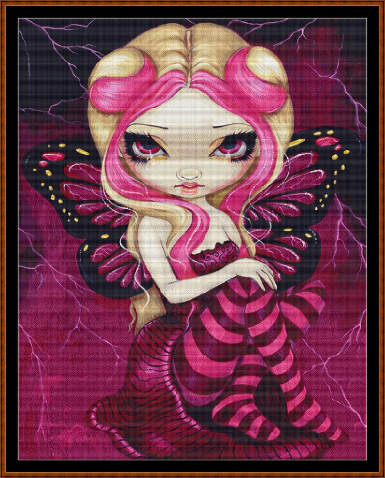 Pink Lightning ~~ Cross Stitch Pattern - Etsy