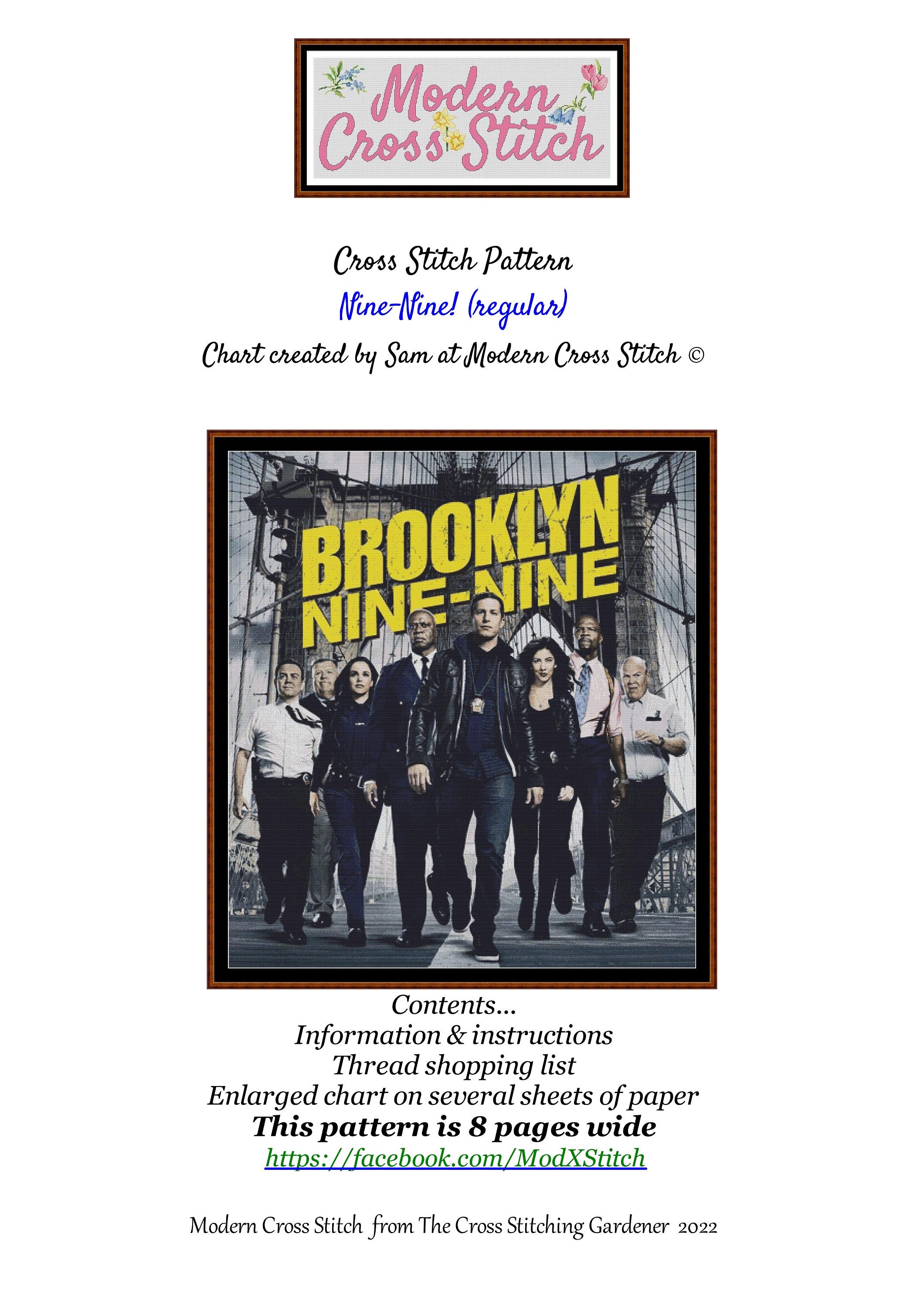 Nine-nine! ~~ Cross Stitch Pattern - Etsy