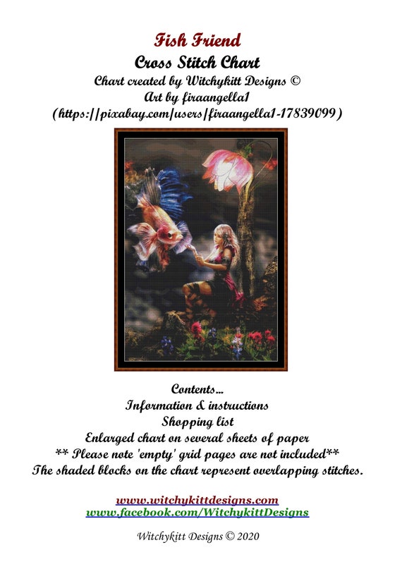 Fish Friend Cross Stitch Pattern | Etsy