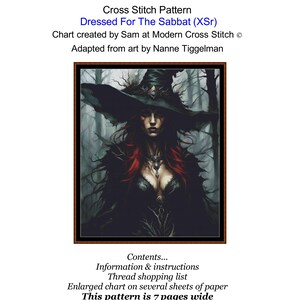 Dressed for the Sabbat Cross Stitch Pattern - Etsy