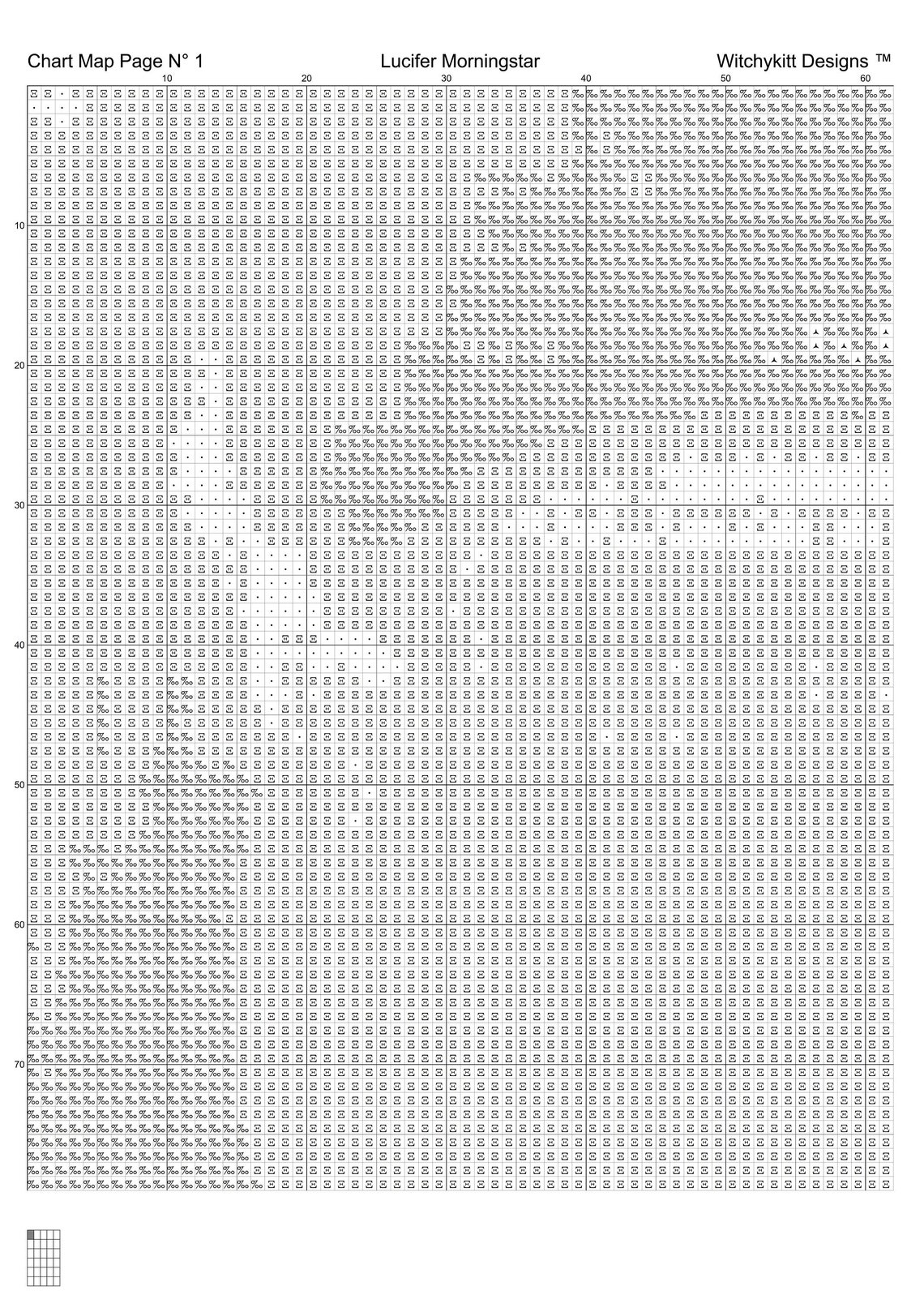 Lucifer Morningstar Cross Stitch Pattern Featuring the Fallen Angel ...