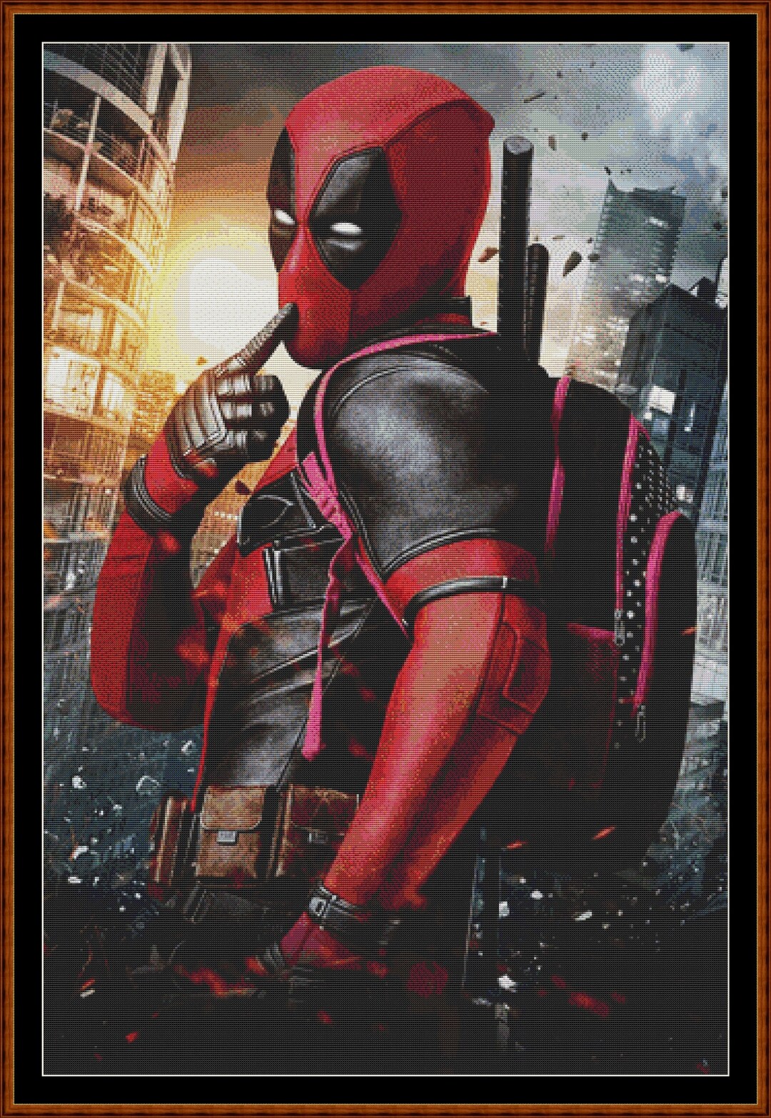 Deadpool Cross Stitch Pattern Featuring the Most Cheeky of the Marvel ...