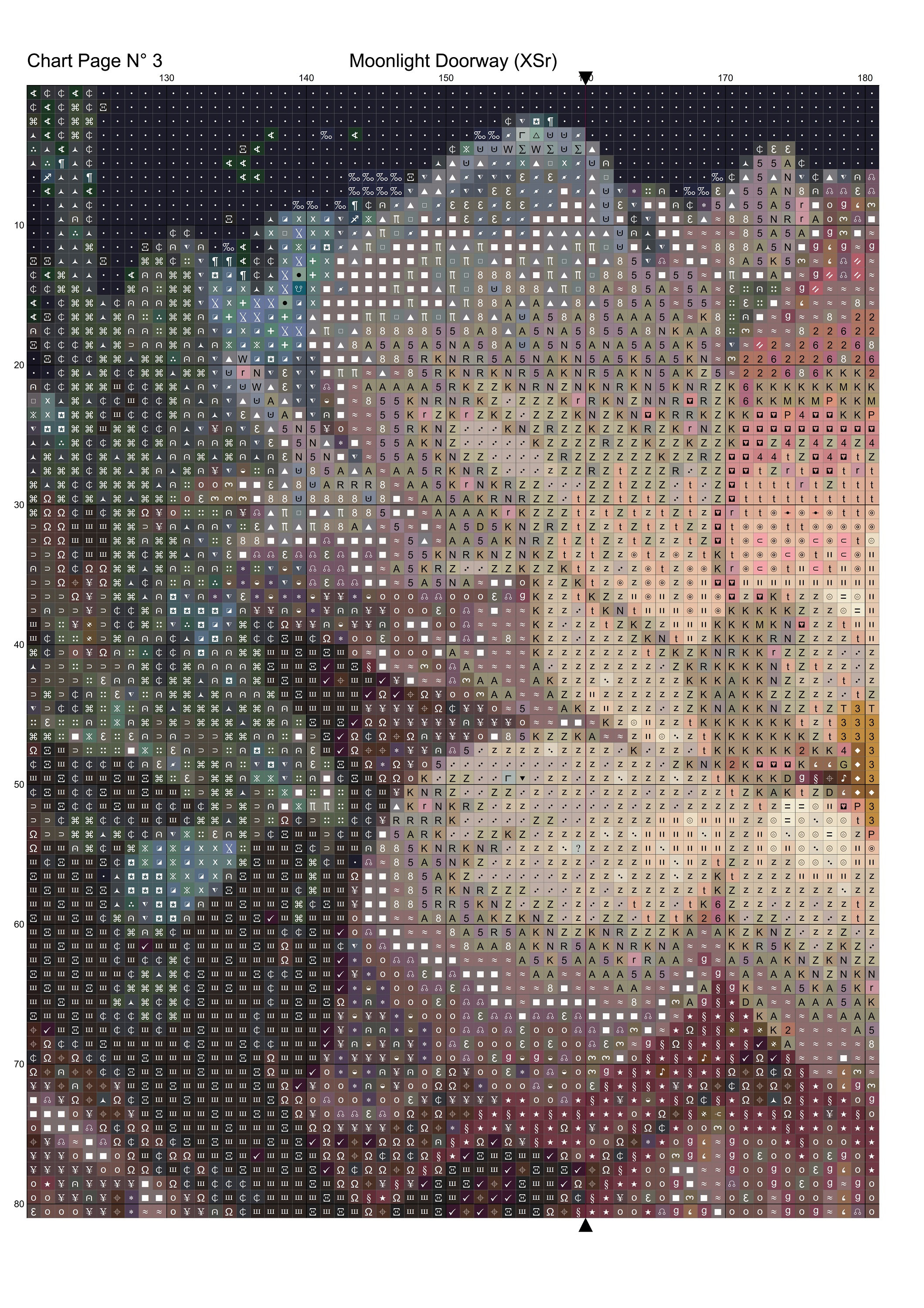 Moonlight Doorway Cross Stitch Pattern: Fantasy Home (PDF Pattern) - Etsy