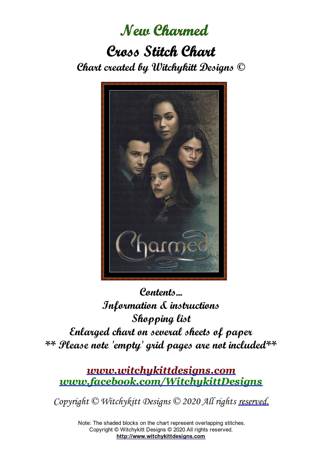 New Charmed ~~ Cross Stitch Pattern - Etsy