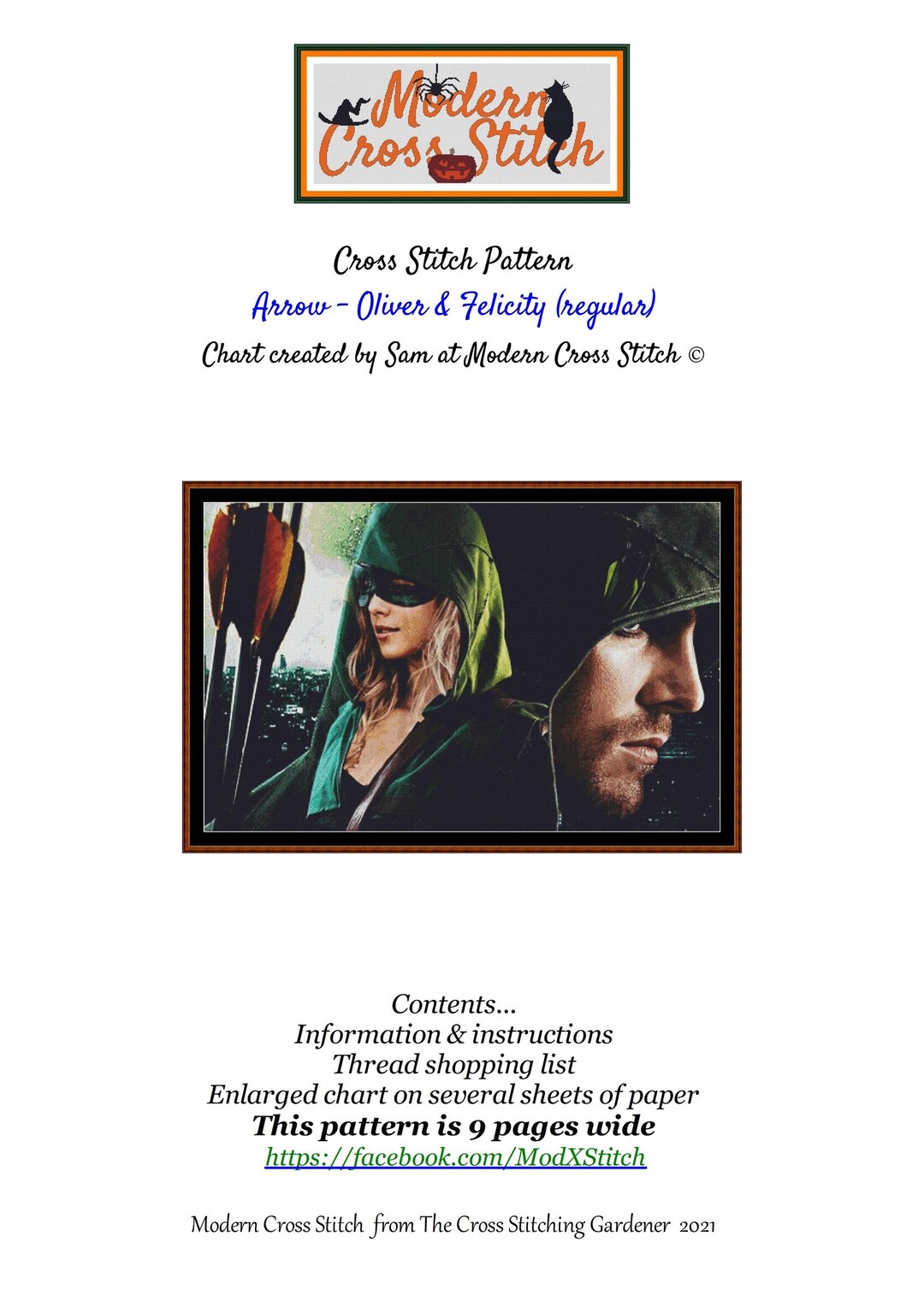 Arrow - Oliver & Felicity ~~ Cross Stitch Pattern - Etsy